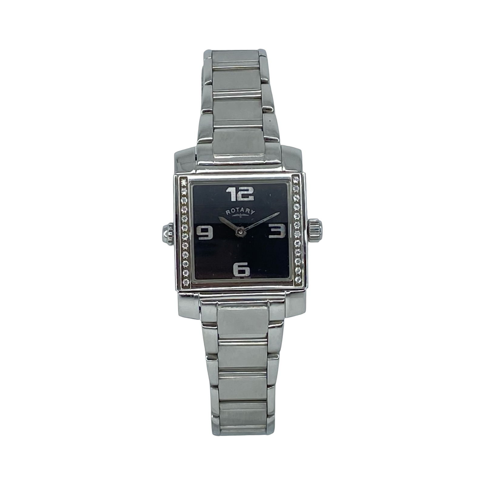 Rotary Revelation Reverso Dual Face White MOP/Black Dial Crystal Bezel ...